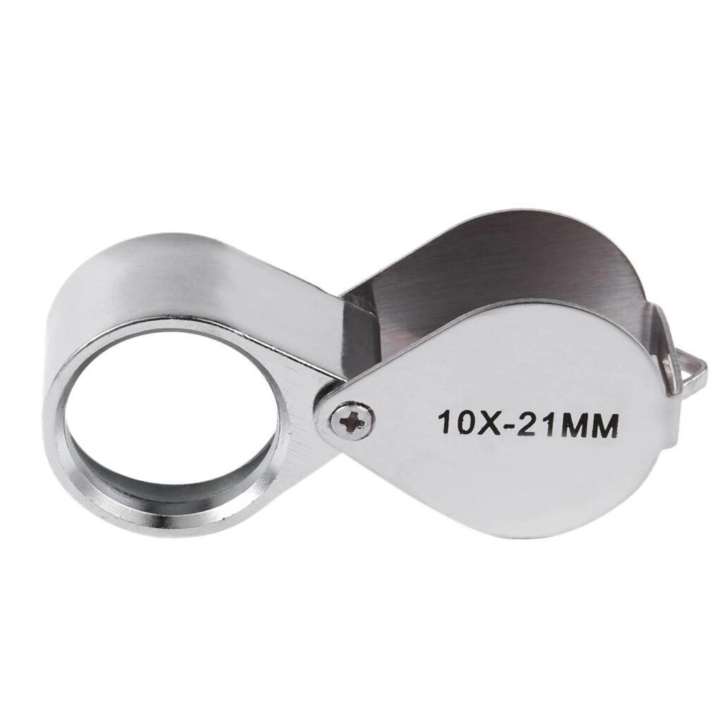 10X Loupe Gem Jewelry Loupe Jewelers Eye Magnifying Glass Magnifier ...