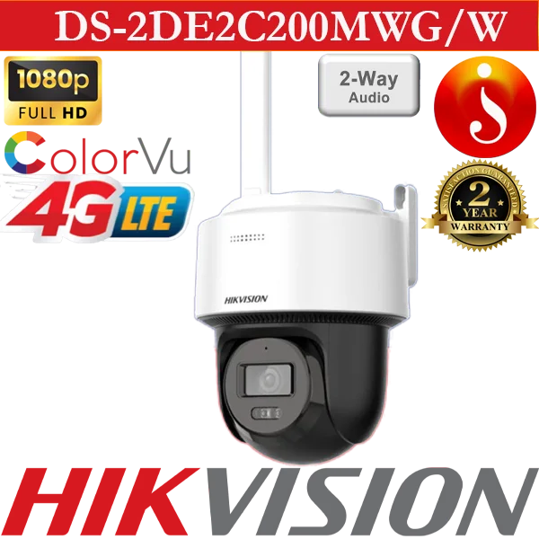 Hikvision 4G SIM Camera Full Color Outdoor IP66 Cam | Dmark.lk