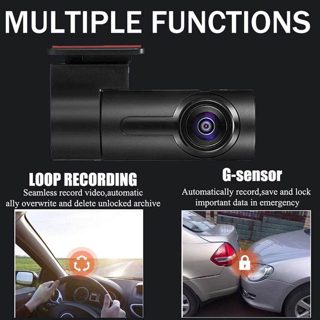 WiFi Car DVR Camera Dash Cam 10m WiFi Turning Angle Car Driving ...